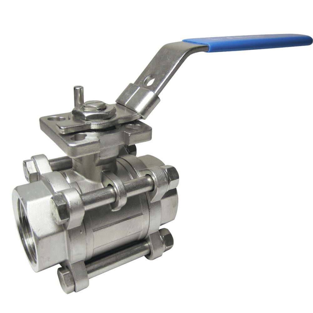 3 Piece Ball Valve Full Bore BSP Direct Mount - Hygrade Water New Zealand